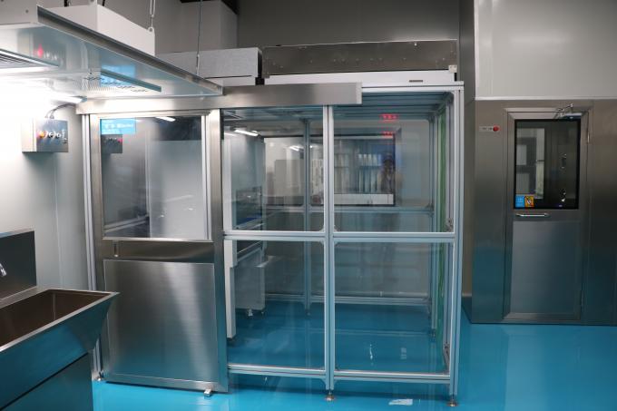 Stainless Steel Raw Material Sampling Booth With Pressure Gauge And UV ...