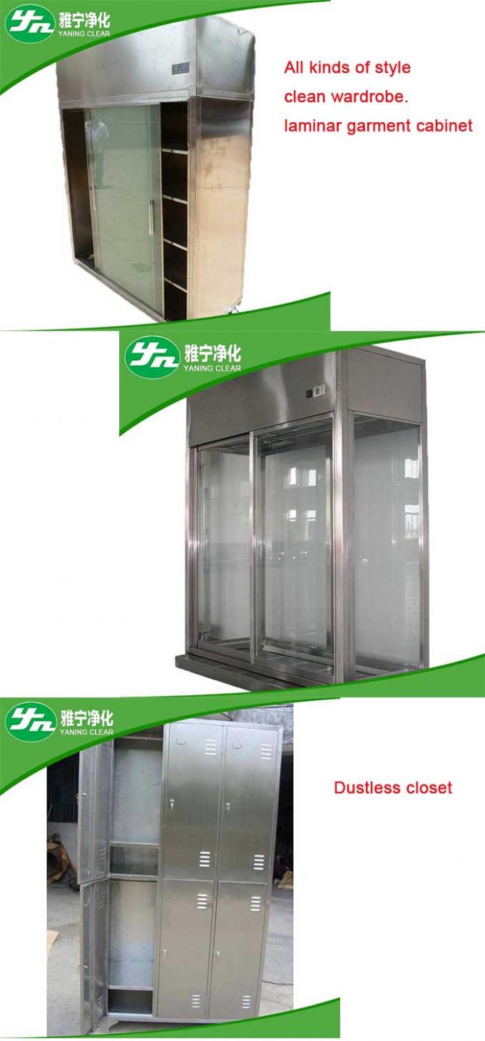 Laminar Garment Storage Cabinet Cleanroom Wardrobe