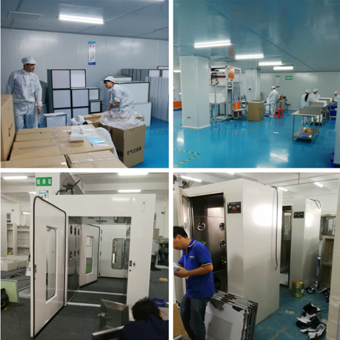 2000 Air Volume Clean Room Hepa Filter Box Powder Coatig for LCD Cleanroom