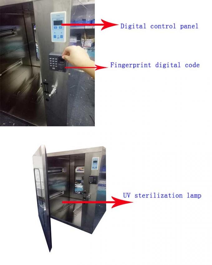 Static Cleanroom Pass Through Chambers Fingerprint Unlock With UV ...