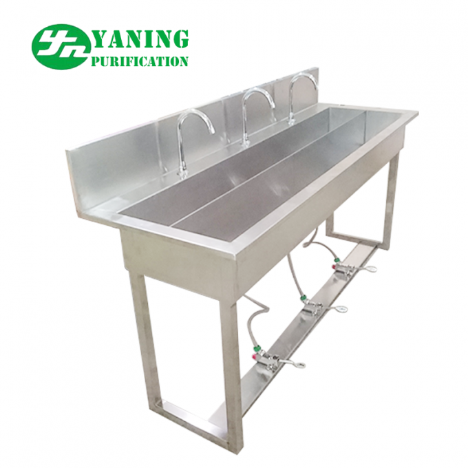 Foot Operated Stainless Steel Hand Wash Basin Sink For Laboratory ...