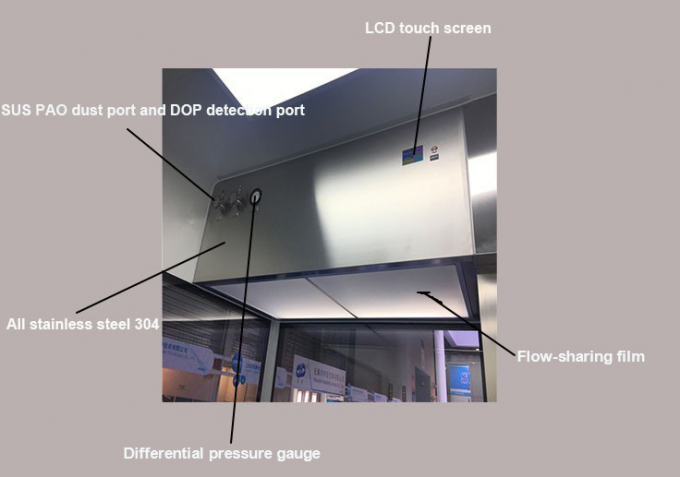 Vertical PAO DOP Laminar Air Flow Hood Stainless Steel