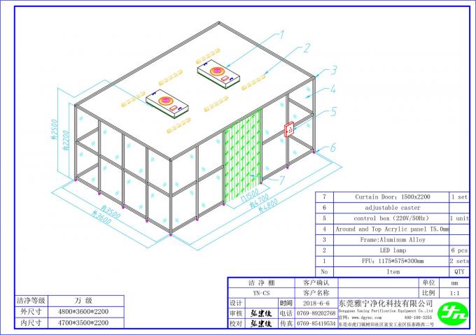 Pcr Test Clean Room Work Station For Manufacture Process