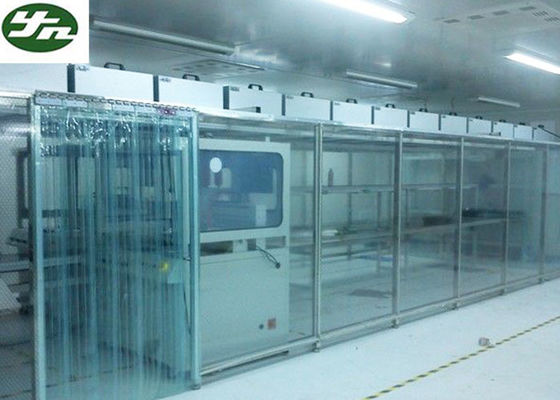 ISO Approved Clean Room Modular Soft Wall Aluminum Frame For OLED ...