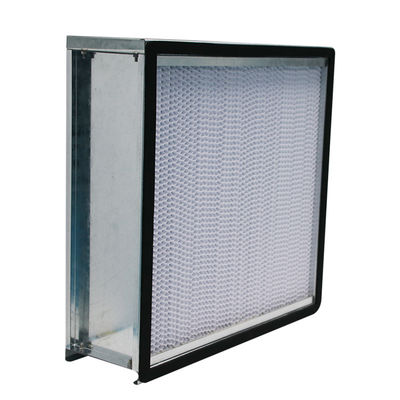 24x24x12 Deep Pleat HEPA Air Filter Galvanized Steel Frame With Flange