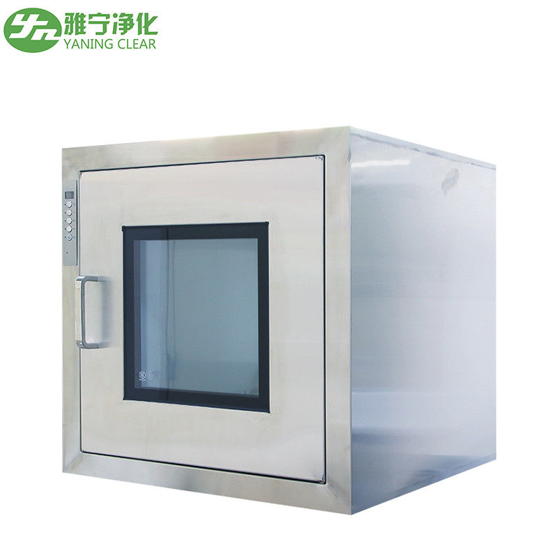 Stainless Steel Pass Box External Door / Embedded Door Cleanroom Pass Box