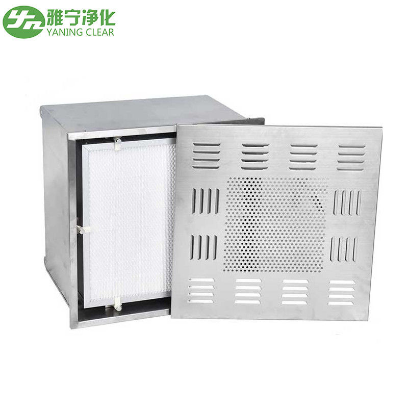 Stainless Steel ULPA Clean Room Hepa Filter Box 660*660*400mm Out Dimension