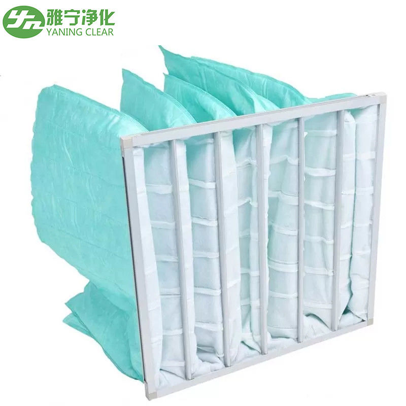 F5-F8 Pocket Air Filter , Non Woven Fabric Filter For Intermediate ...