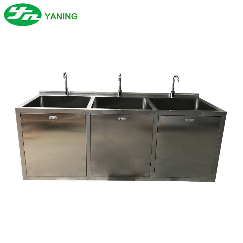 OT Room Medical Grade Stainless Steel Sinks With Big Bowl And Sensor Faucet