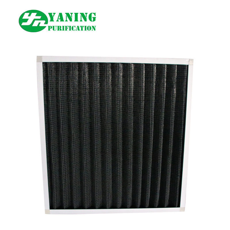Eradicate Odor Synthetic Fiber Filter , Mini - Pleat Activated Carbon ...