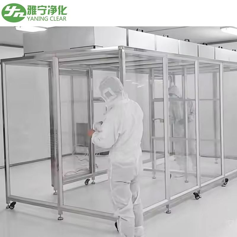 Customizable Modular Cleanroom Booth with Stainless Steel Frame and ...