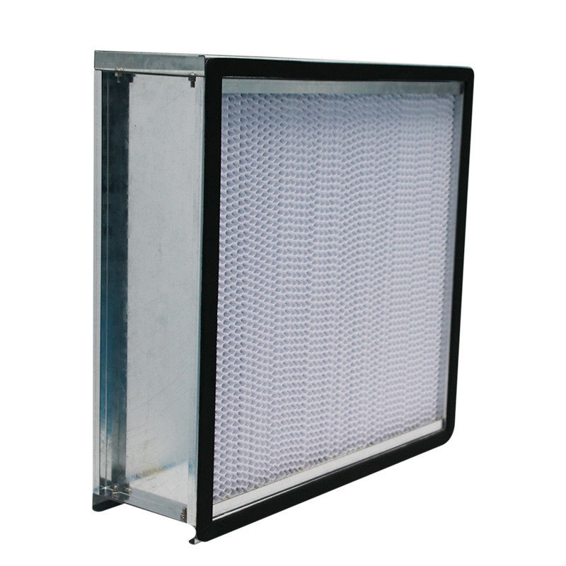 24x24x12 Deep Pleat HEPA Air Filter Galvanized Steel Frame With Flange