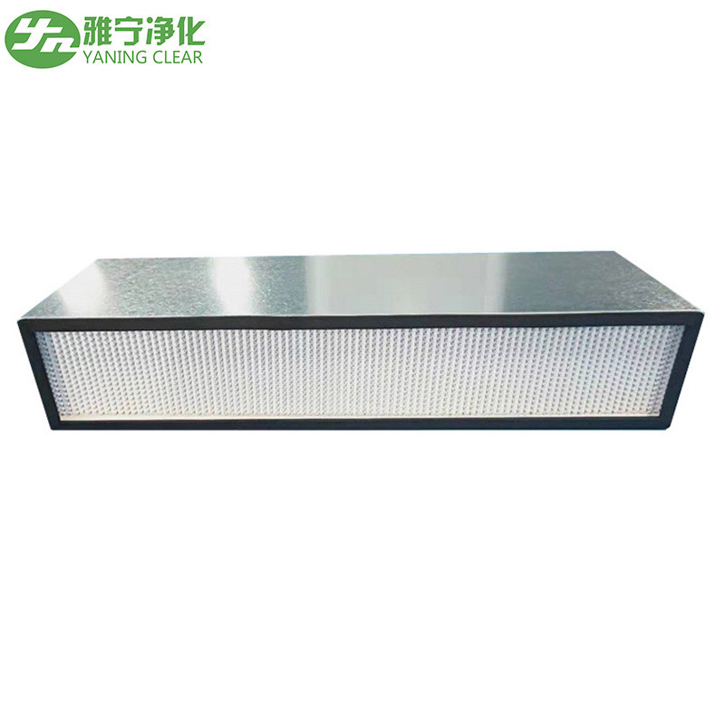 Class 100 HEPA Filter / Deep Pleated HEPA Filter With Paper Clapboard
