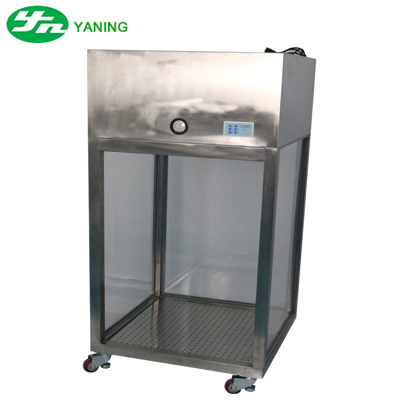 Stainless Steel Raw Material Sampling Booth With Pressure Gauge And UV ...