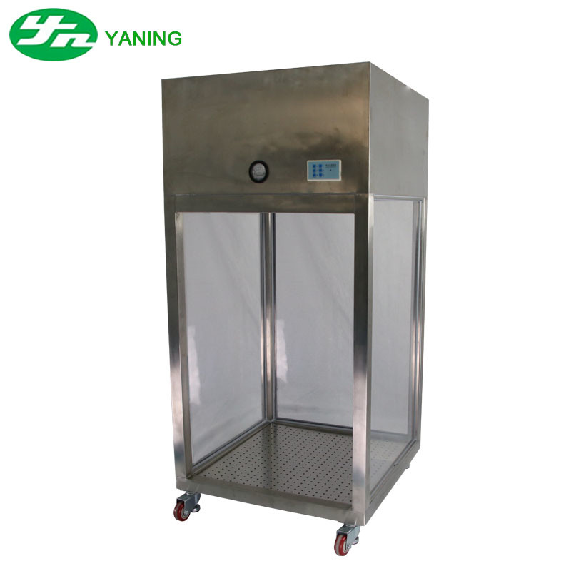 Stainless Steel Raw Material Sampling Booth With Pressure Gauge And UV ...
