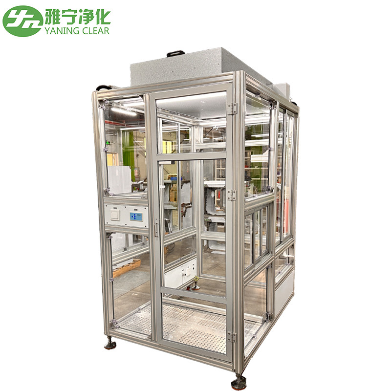 Stainless Steel 304 Class 100000 FFU Clean Room Booth With Air Shower