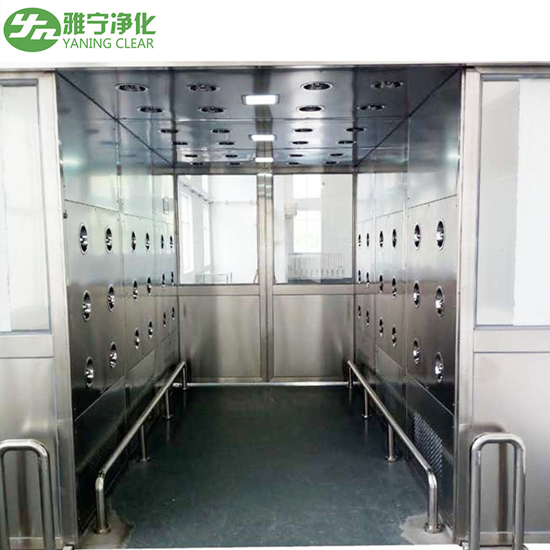 High Performance Cleanroom Air Shower Tunnel With Automatic Sliding Door