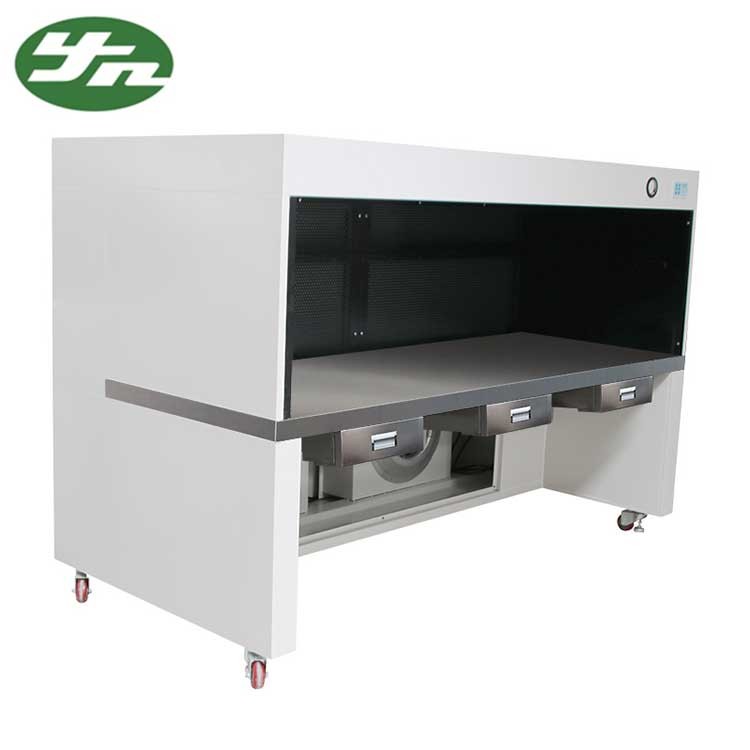 Horizontal Laminar Clean Bench Airflow Hood Powder Coating Steel For ...