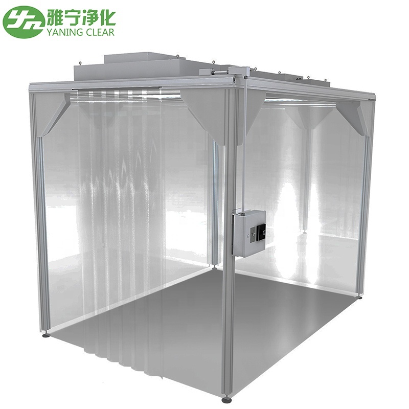 YANING GMP Modular Dust Free Portable Softwall Clean Room Booth for ...