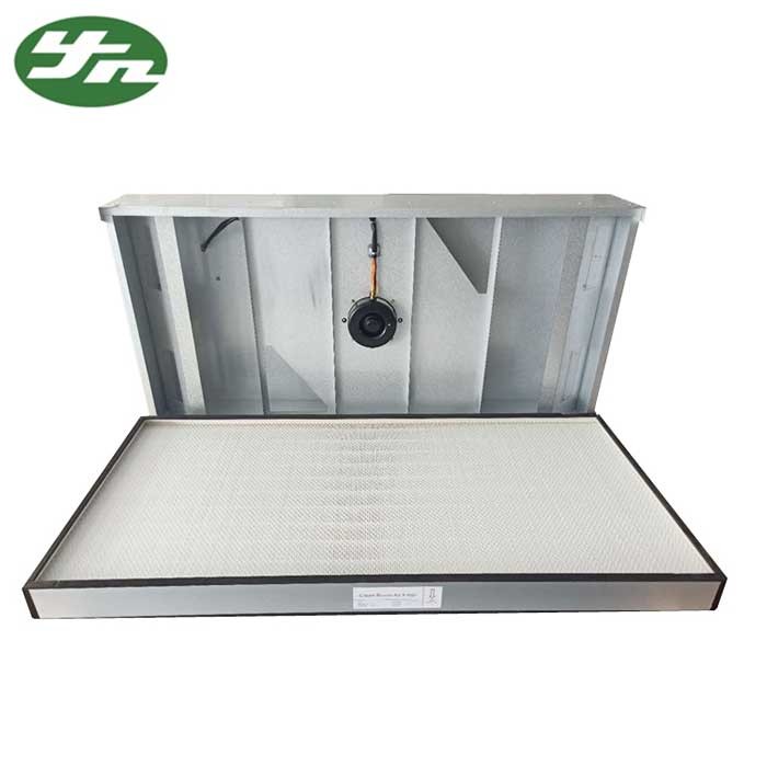 Clean Room Hepa Fan Filter Unit , Coil Filtered Exhaust Fan Aluminium ...
