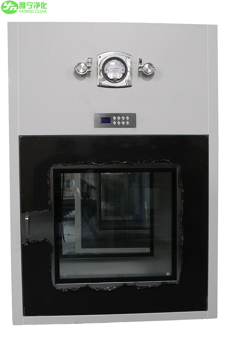 Airtight Interlock Cleanroom Pass Box Transfer Hatch SAS UV Sterilization