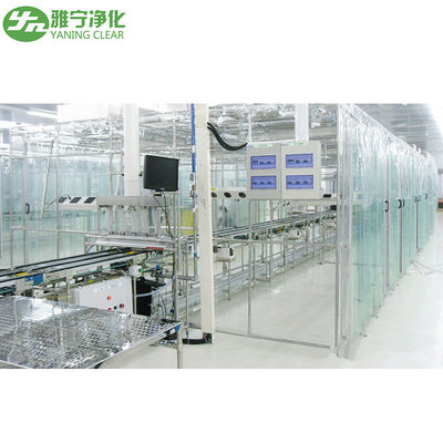 ISO Approved Clean Room Modular Soft Wall Aluminum Frame For OLED ...